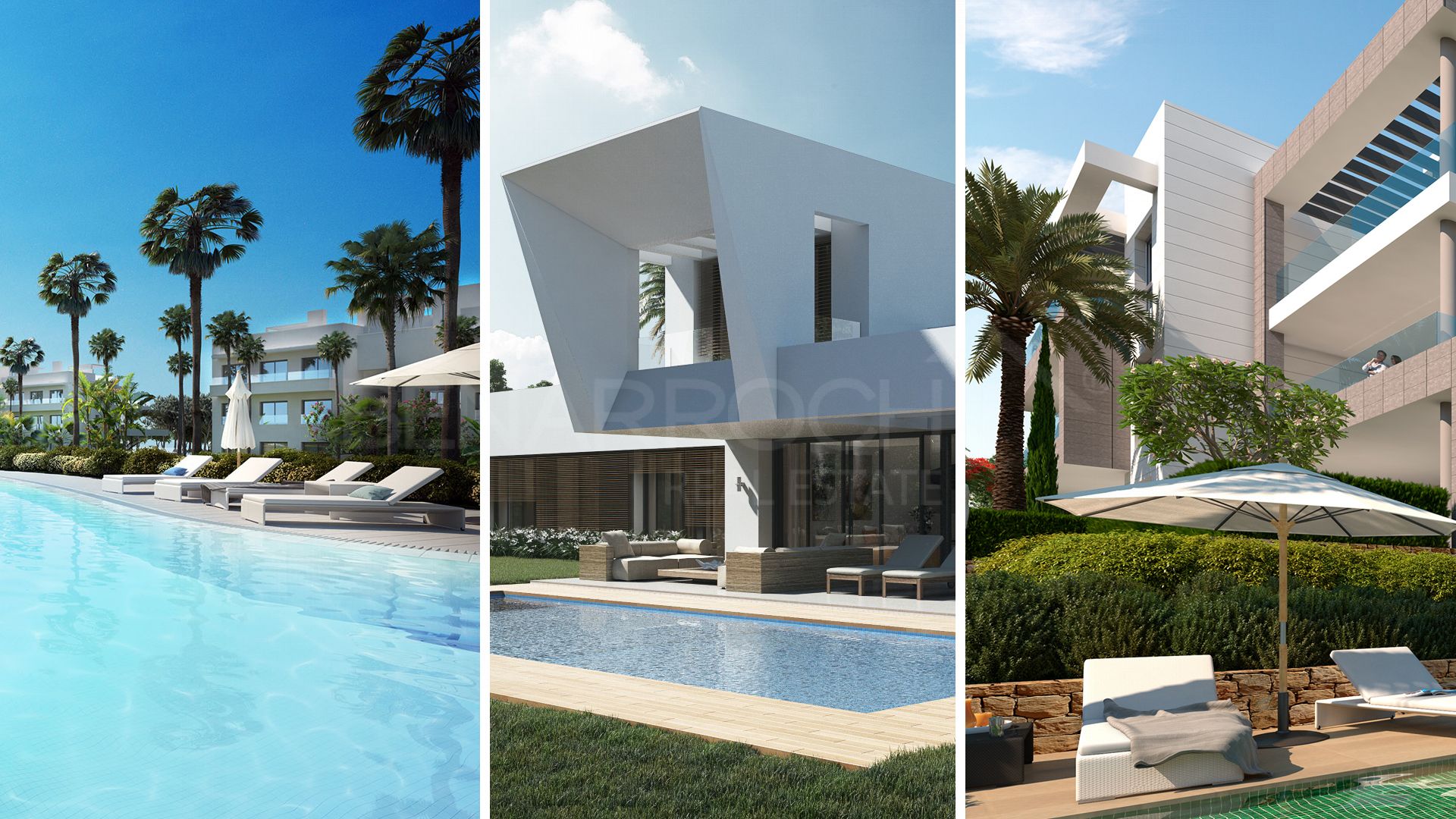 New-build housing developments on the New Golden Mile, Estepona